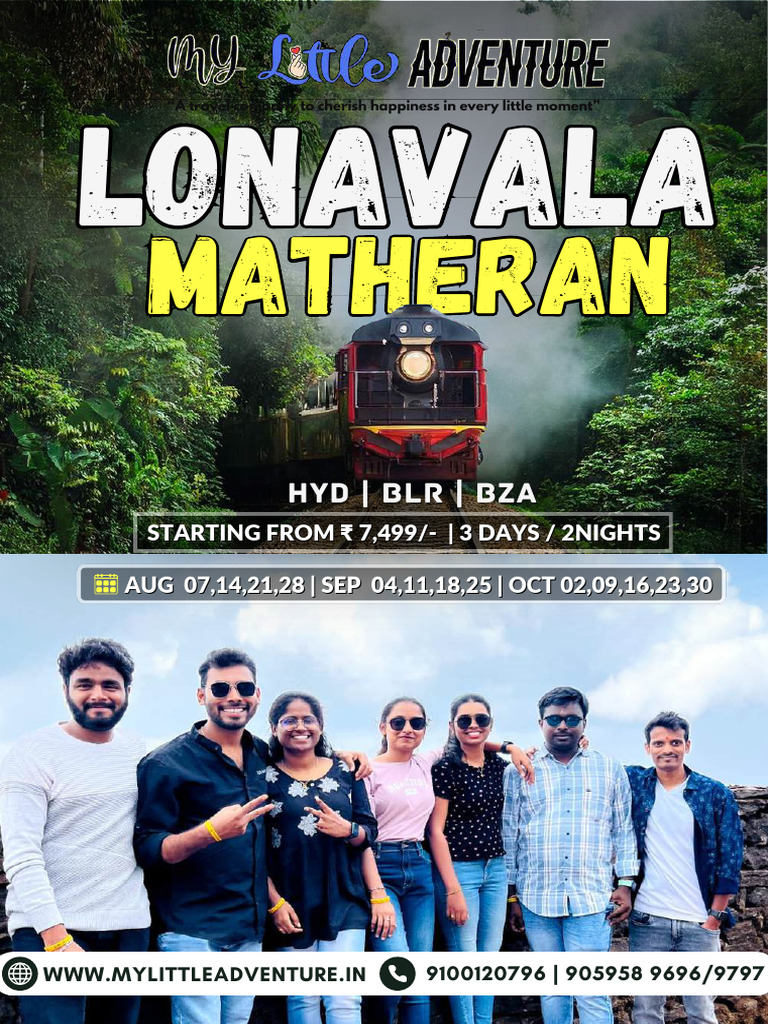 Matheran Lonavala - Aug To Oct 2025 | PDF