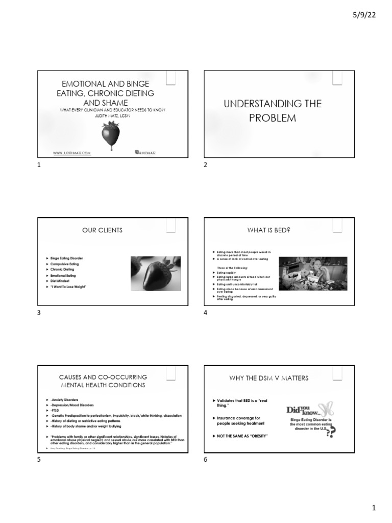 Understanding Binge Eating and Dieting | PDF | Obesity | Eating