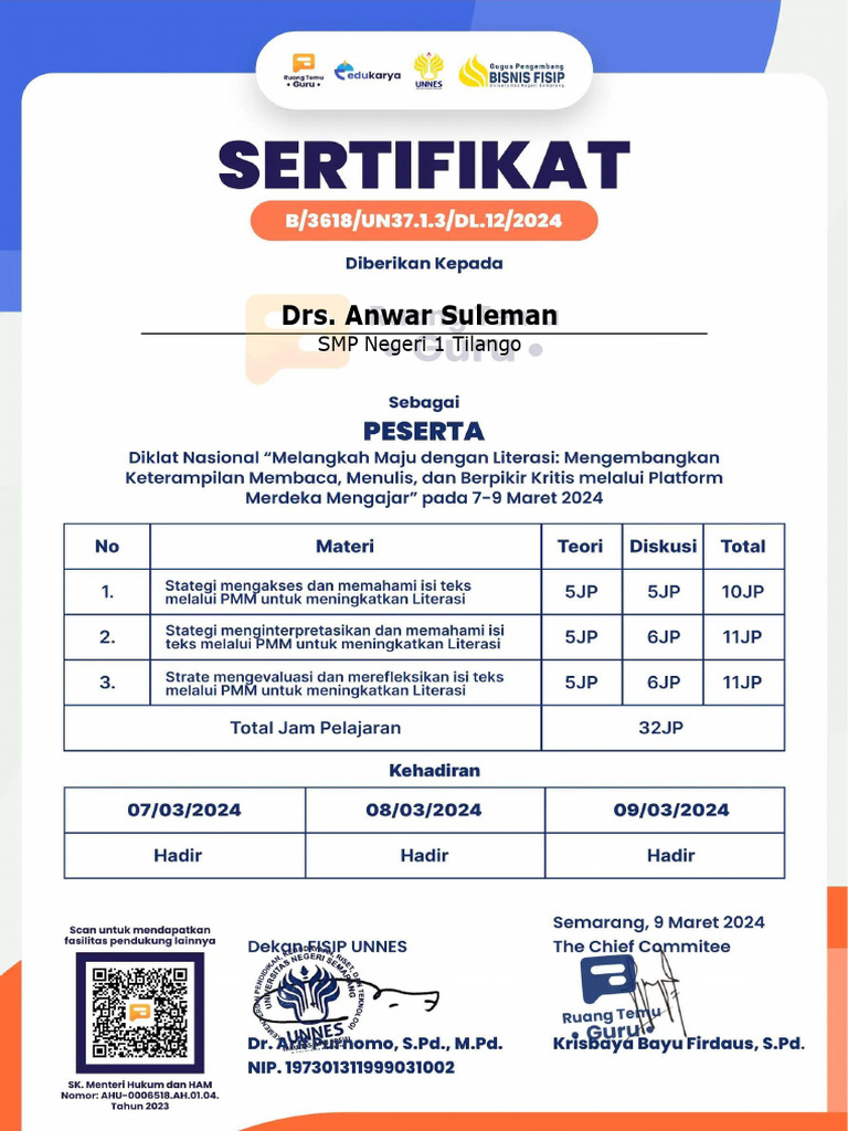 Drs - Anwar Suleman RuangTemuGuru - Mar5 | PDF