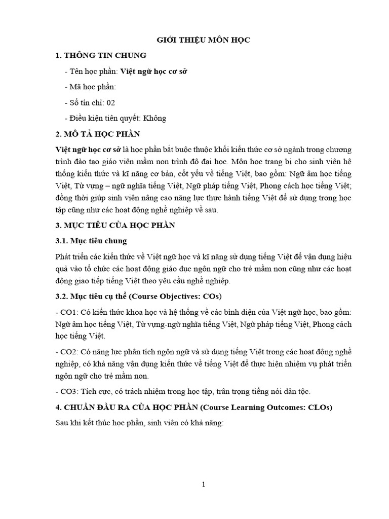 Tai Lieu Hoc Tap Viet Ngu Hoc Co So 2025 | PDF