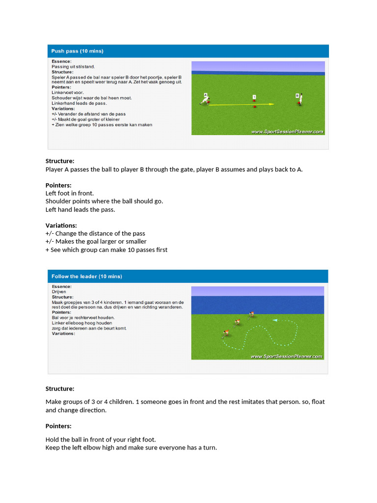 Training U8 - 05-10-2023 | PDF