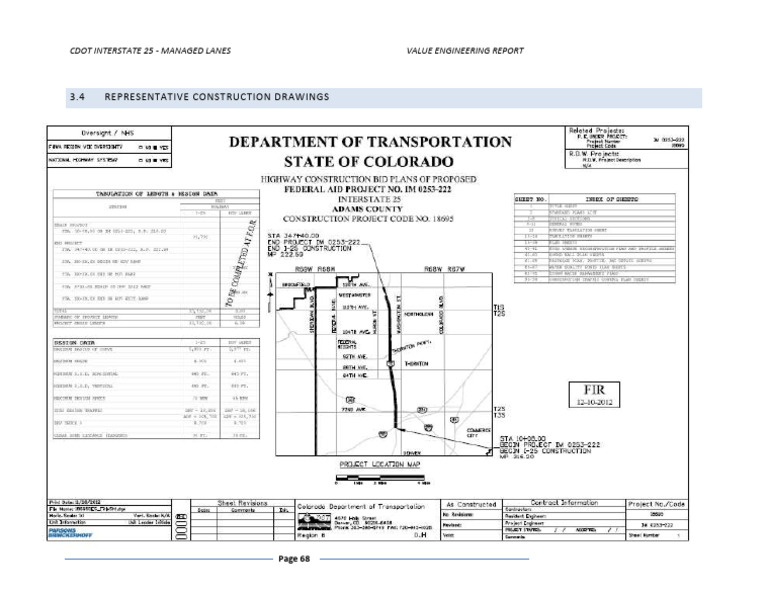 Cdot I 25 Value Engineering Study Draft Report 1 69 | PDF