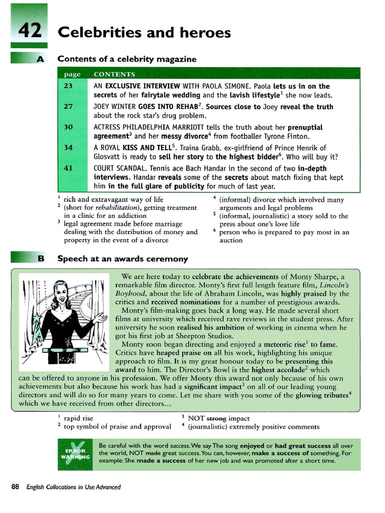 Celebrities and Heroes | PDF