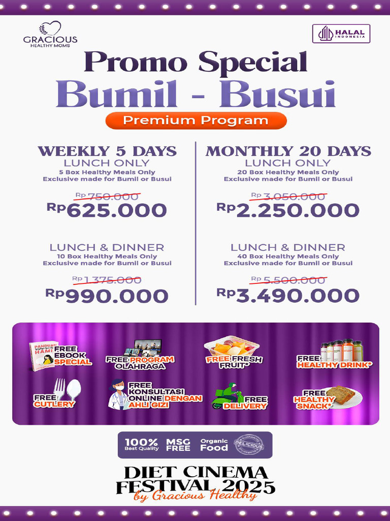 2025 Bumil - Busui Price List | PDF