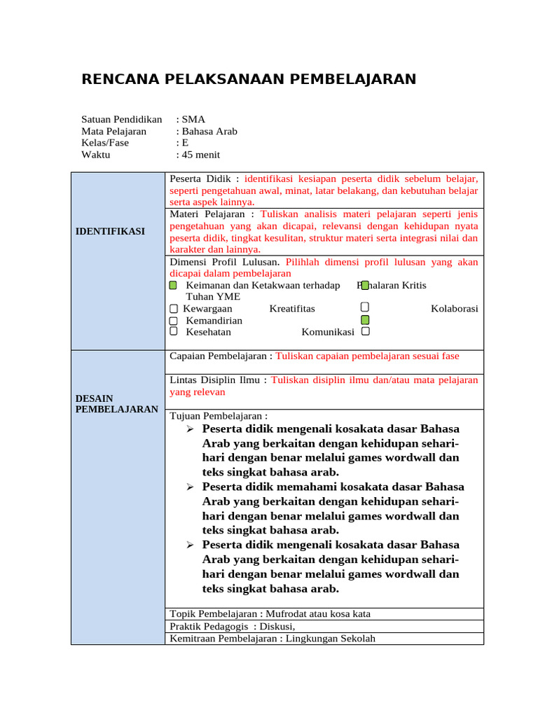 Templete RPP Deep Learning 1 | PDF