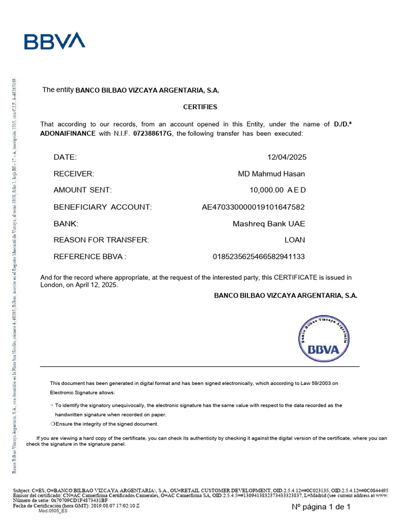Bbva - London | PDF | Authentication | Applications Of Cryptography