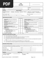 Sample Hot Work Permit | PDF | Grinding (Abrasive Cutting) | Welding
