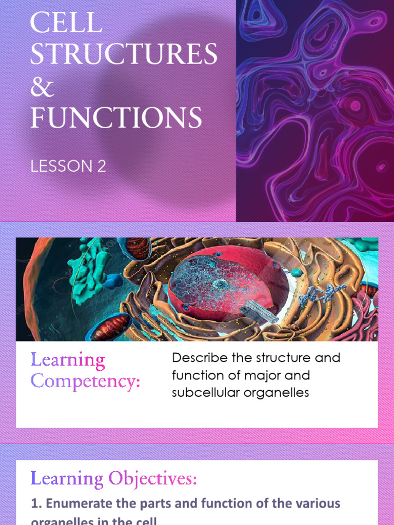 Cell Structures & Functions - For Students | PDF | Cell (Biology ...