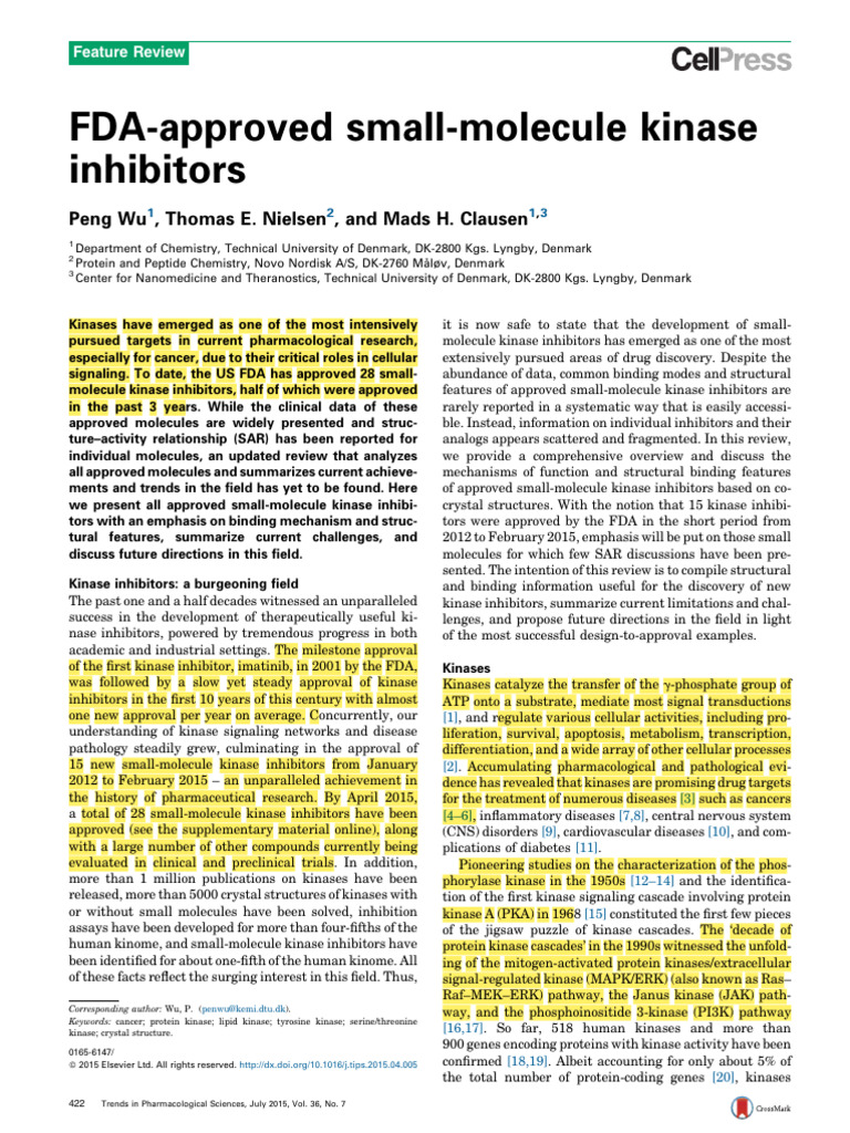 ChemSpider ID for Axitinib | PDF | Epidermal Growth Factor Receptor ...