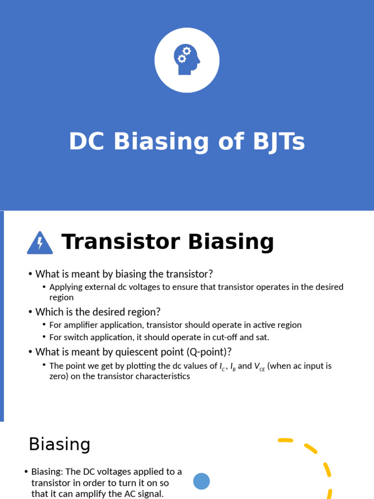 DC Biasing Techniques for BJTs | PDF | Bipolar Junction Transistor ...