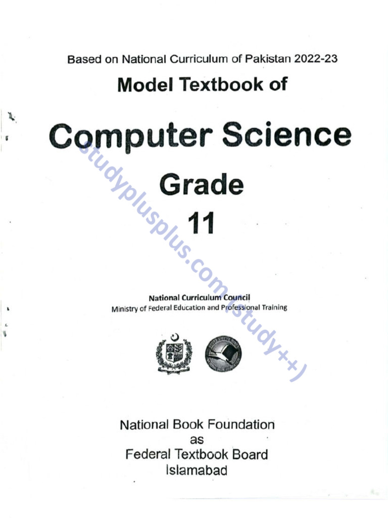 New Federal Board Computer Science Book Grade 11 | PDF