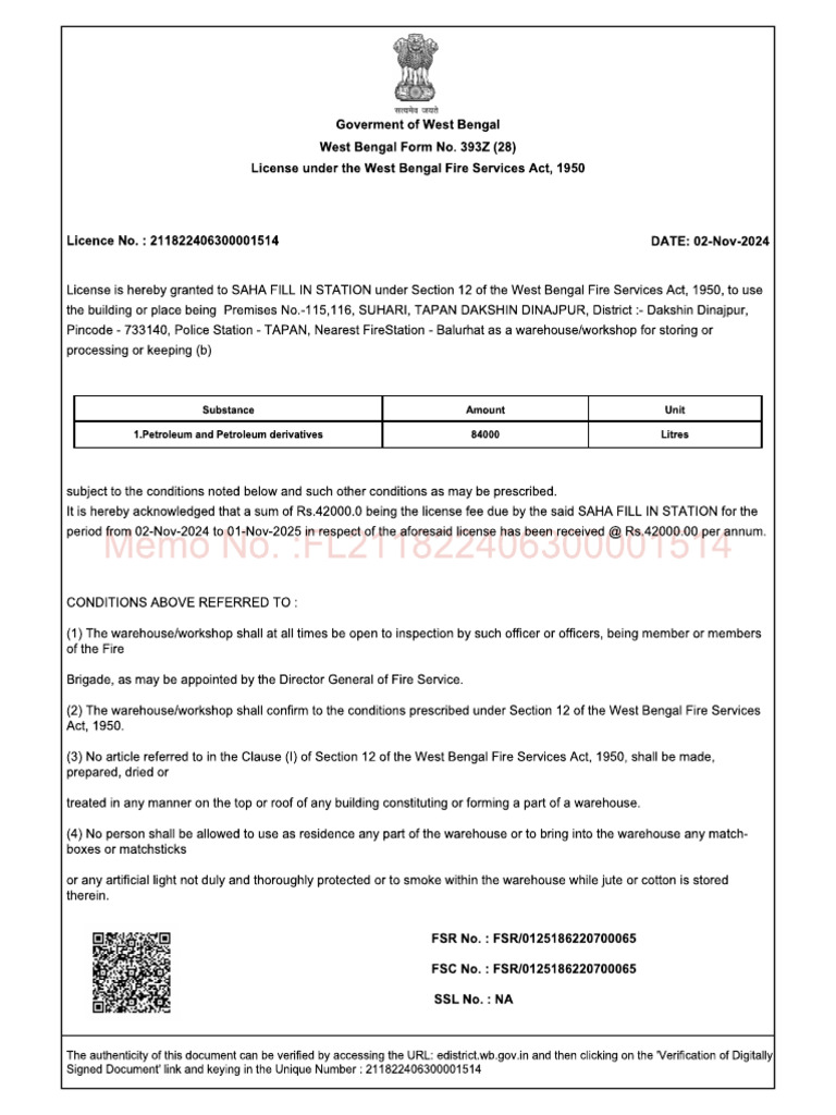 Anx3-Fire Safety License | PDF