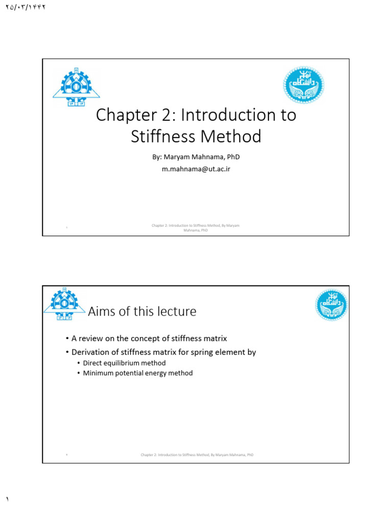Stiffness Method Overview and Derivation | PDF | Deformation ...