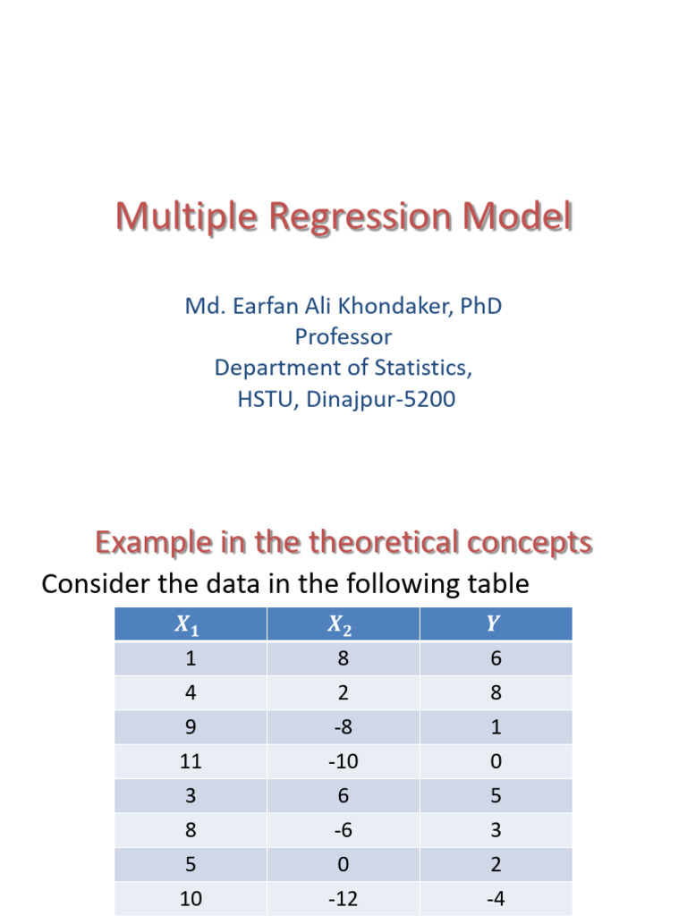 Multiple Regression Analysis and Estimation | PDF | Analysis Of ...