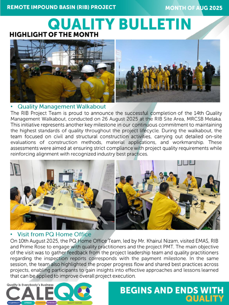 Quality Bulletin RIB Project - August 2025 | PDF