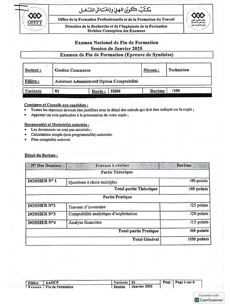 Eff Janvier 2025 Aaocp v1 | PDF
