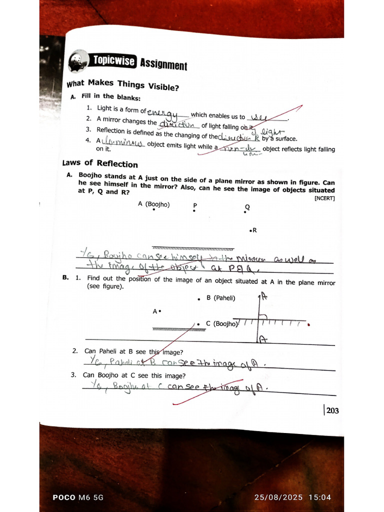 Class8 Science Ch-13 Light | PDF
