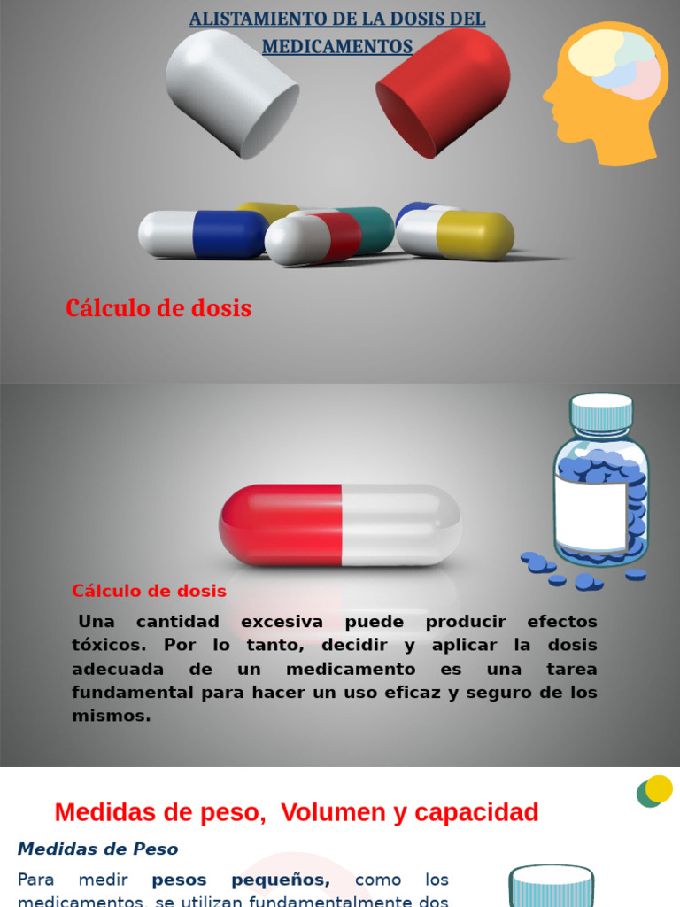 Cálculo y Alistamiento de Dosis Médicas | PDF