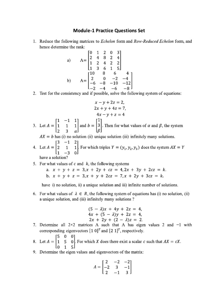 Applied Linear Algebra Question | PDF