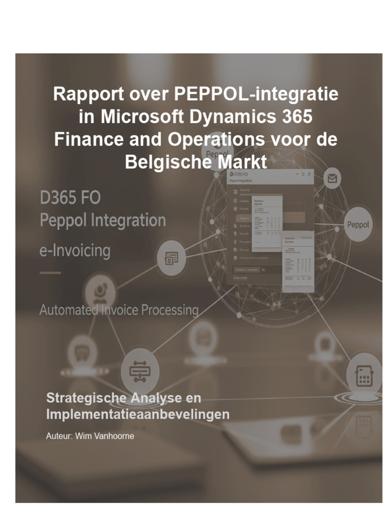 D365 FO PEPPOL Integratie België | PDF