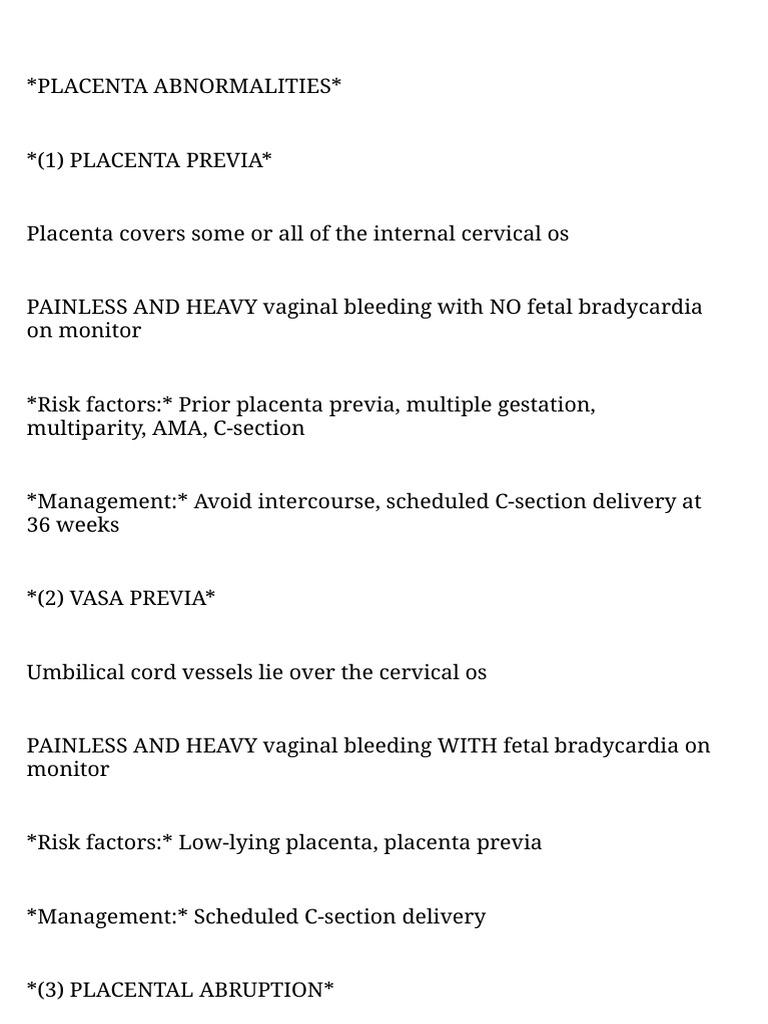 Placenta | PDF