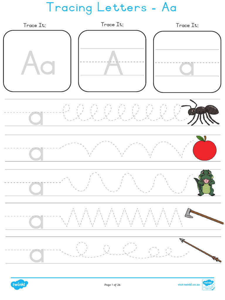 Preschool Letter Tracing Workbook | PDF | Languages Of Asia
