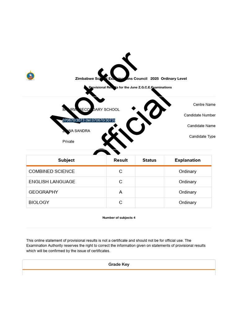View Results - Online Results Portal 2 | PDF | Vocational Education ...