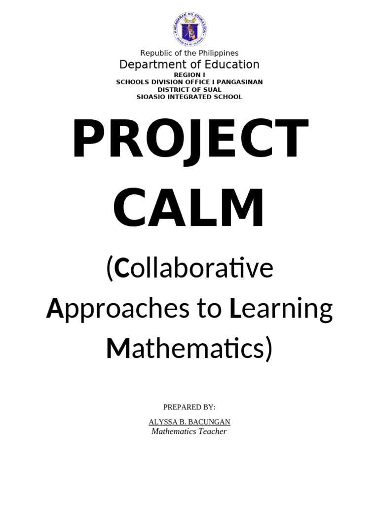 Project Calm | PDF | Learning | Human Communication