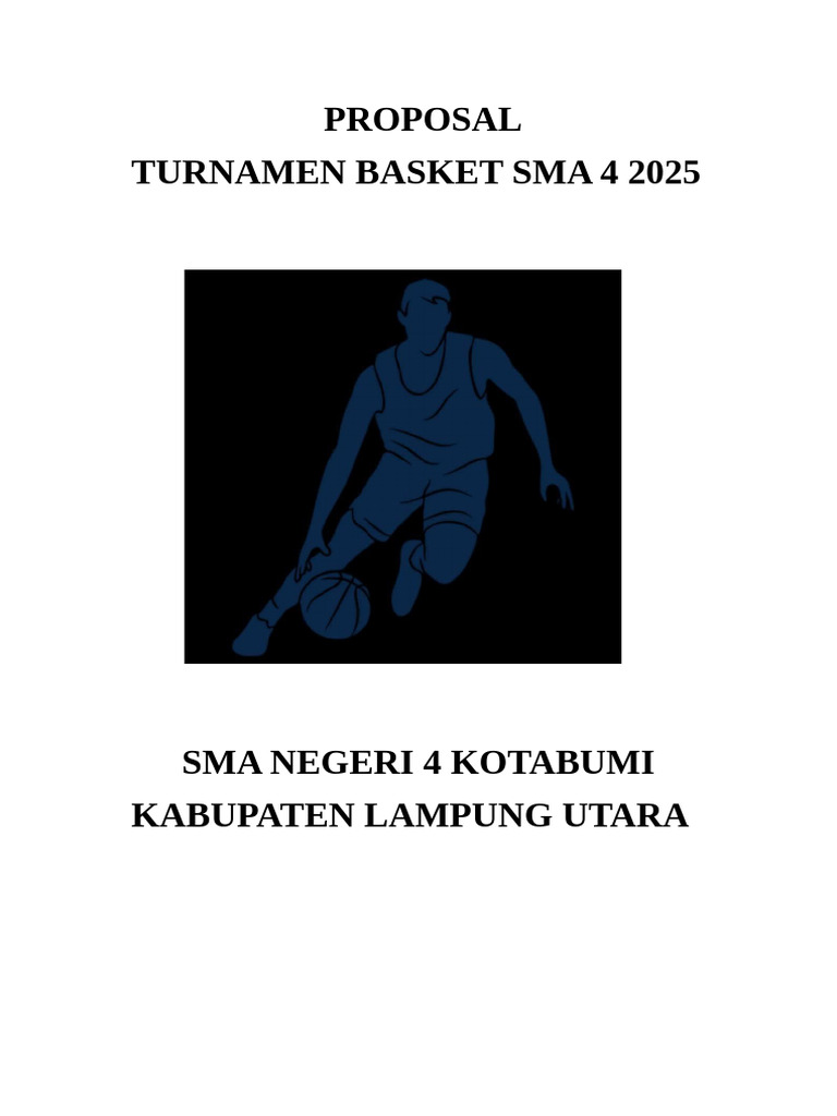 Turnamen Basket SMA 4 Kotabumi 2025 | PDF