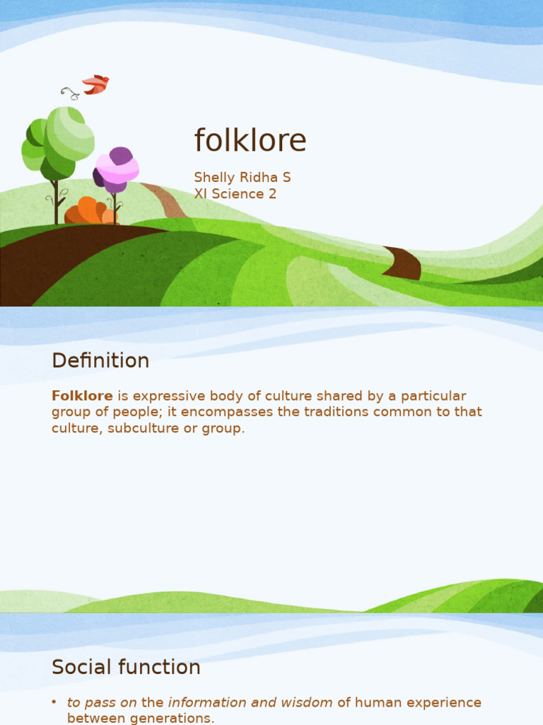 Understanding Folklore and Its Functions | PDF