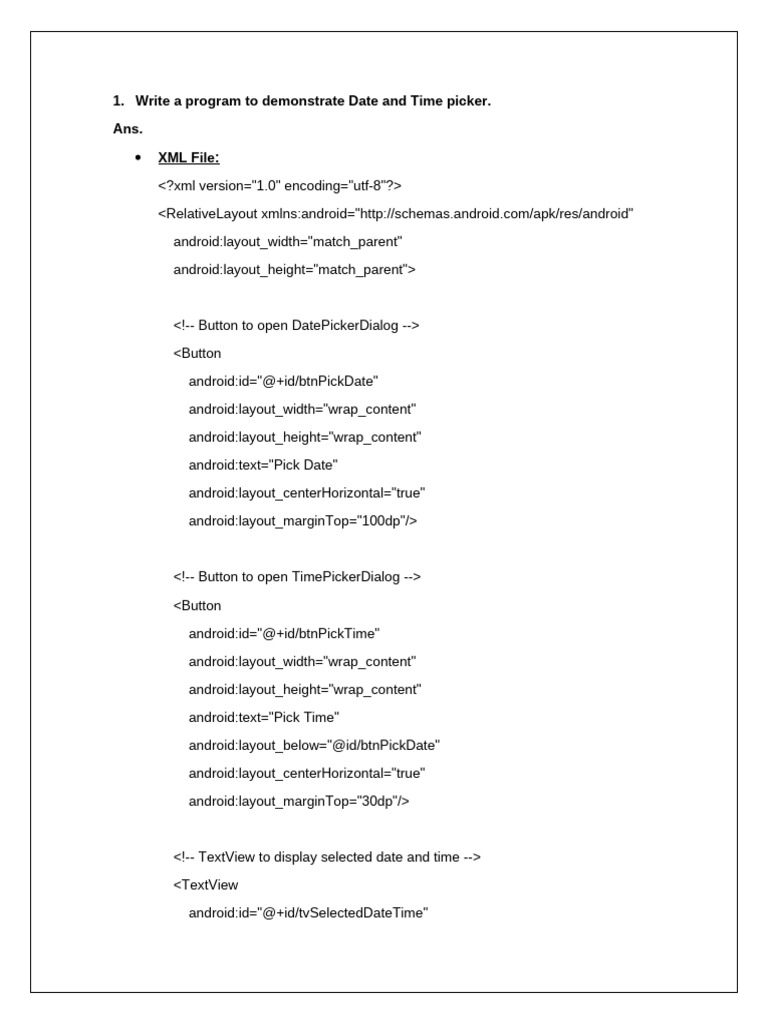 MAD Programs | PDF | Android (Operating System) | Software Development