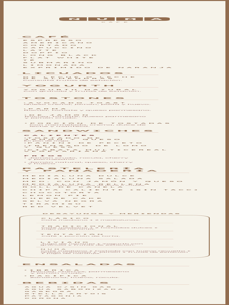 Menu Numa Digital | PDF