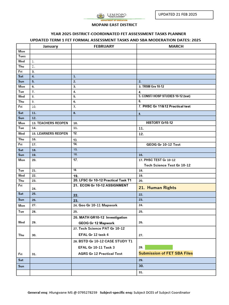 Updated 1 - FET 2024 Assessment & Moderation Planner - 24 Feb 2025 ...