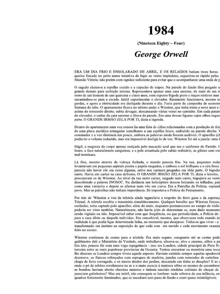 1984 - George Orwell | PDF