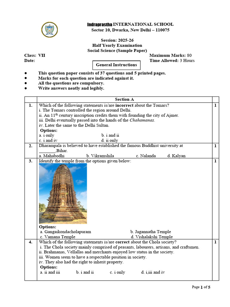 Pa 2 Vii Social Science Set c (m) | PDF | Earth | Geology