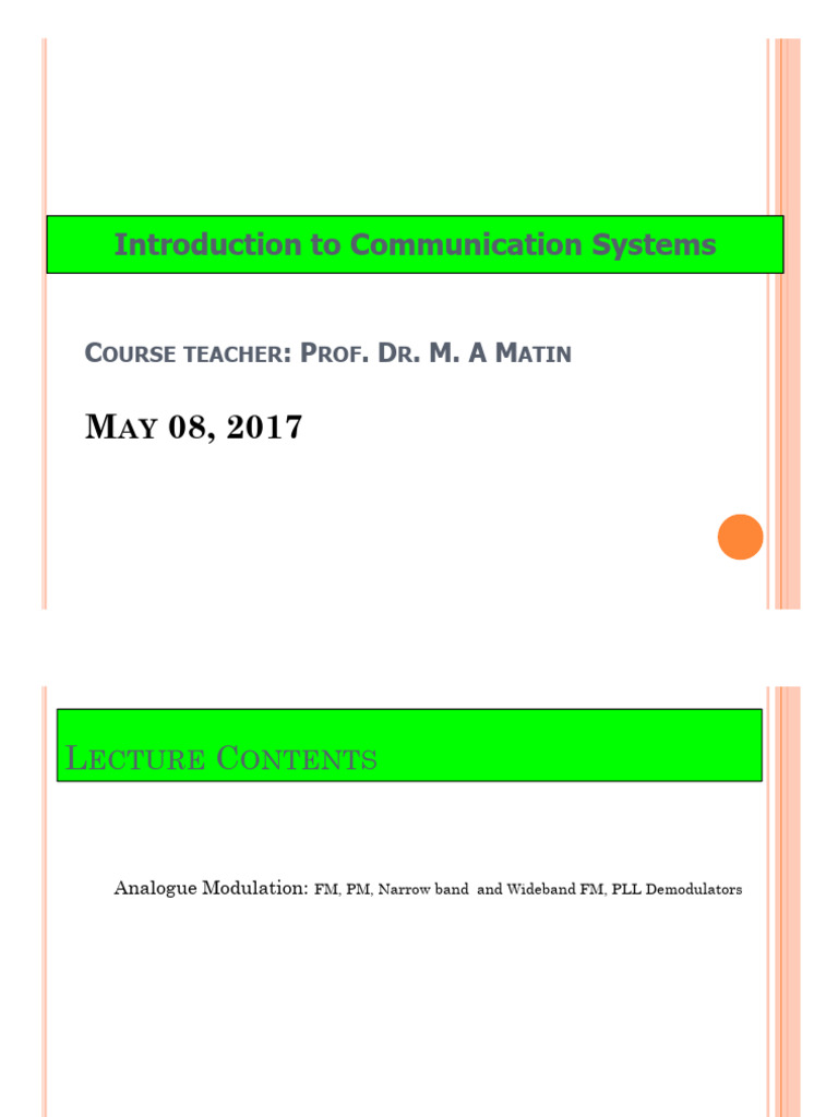 Communication FM | PDF | Frequency Modulation | Telecommunications ...