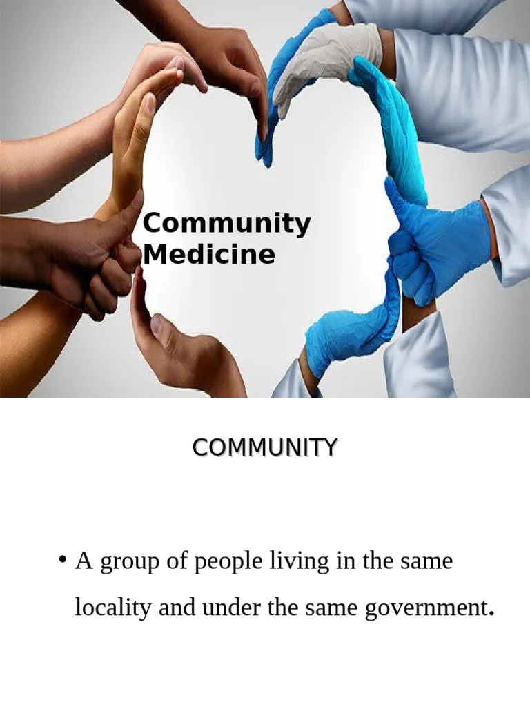 Introduction to Community Medicine | PDF | Medicine | Public Health