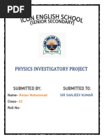 XII Physics Investigatory Project To Study The Factor On Which The Self ...