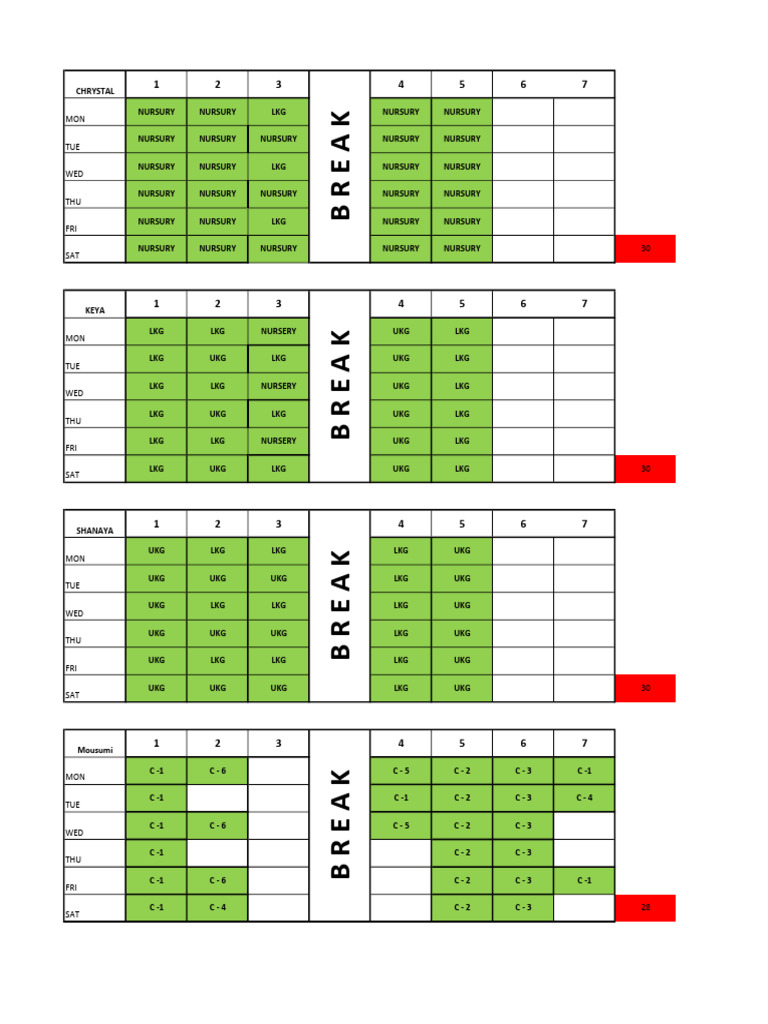 Teacher's Routine | PDF | Public Services | Social Institutions