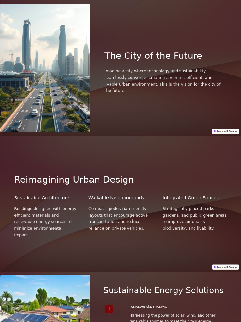 Future City: Sustainable Urban Design | PDF | Infrastructure | Transport