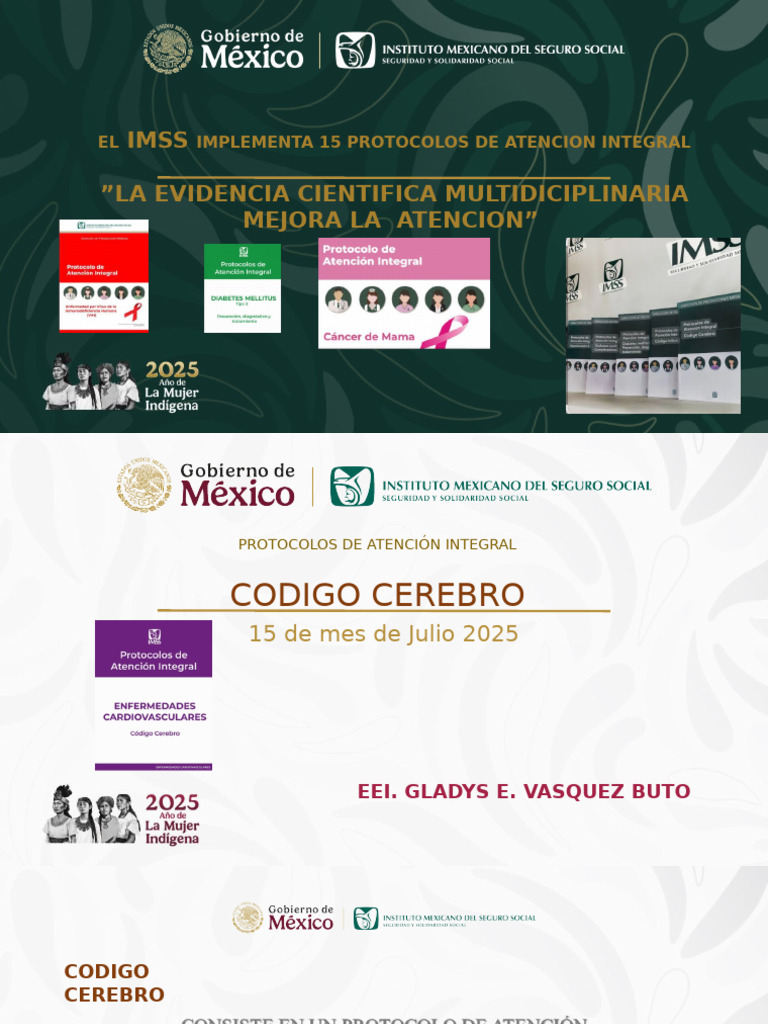 Protocolo Integral para EVC en IMSS | PDF | Carrera | Infarto de miocardio