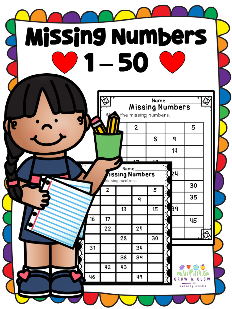 1st Grade Missing Number Worksheets | PDF