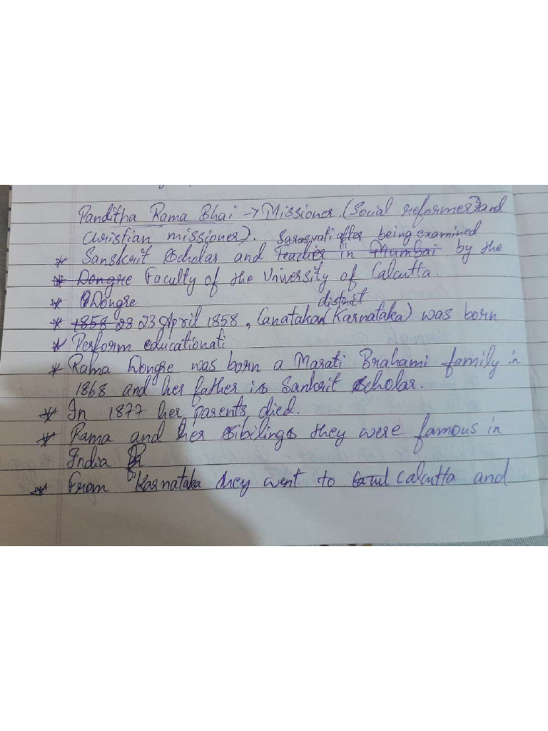 Missioner Panditha Rama Bhai | PDF
