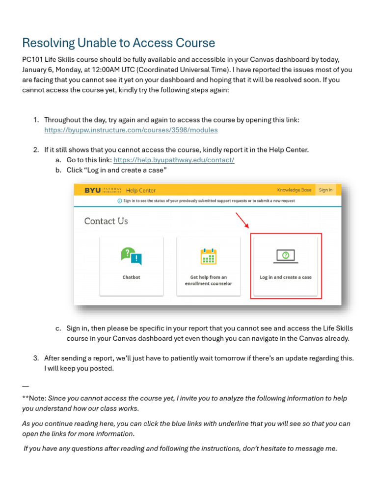 Access Issues for PC101 Course | PDF | Software | Computing