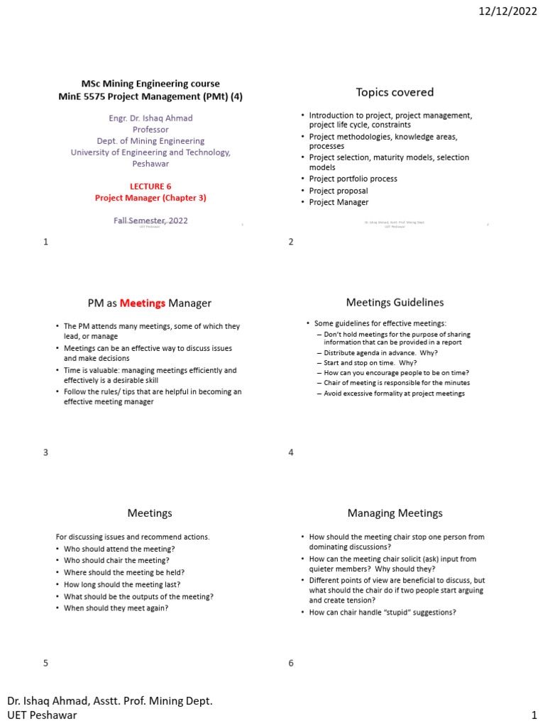 Lecture 7 PMT Spring 2022 | PDF | Business | Social Psychology