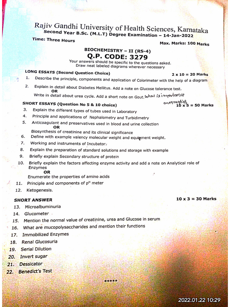 2nd BSC MLT Rs4 | PDF