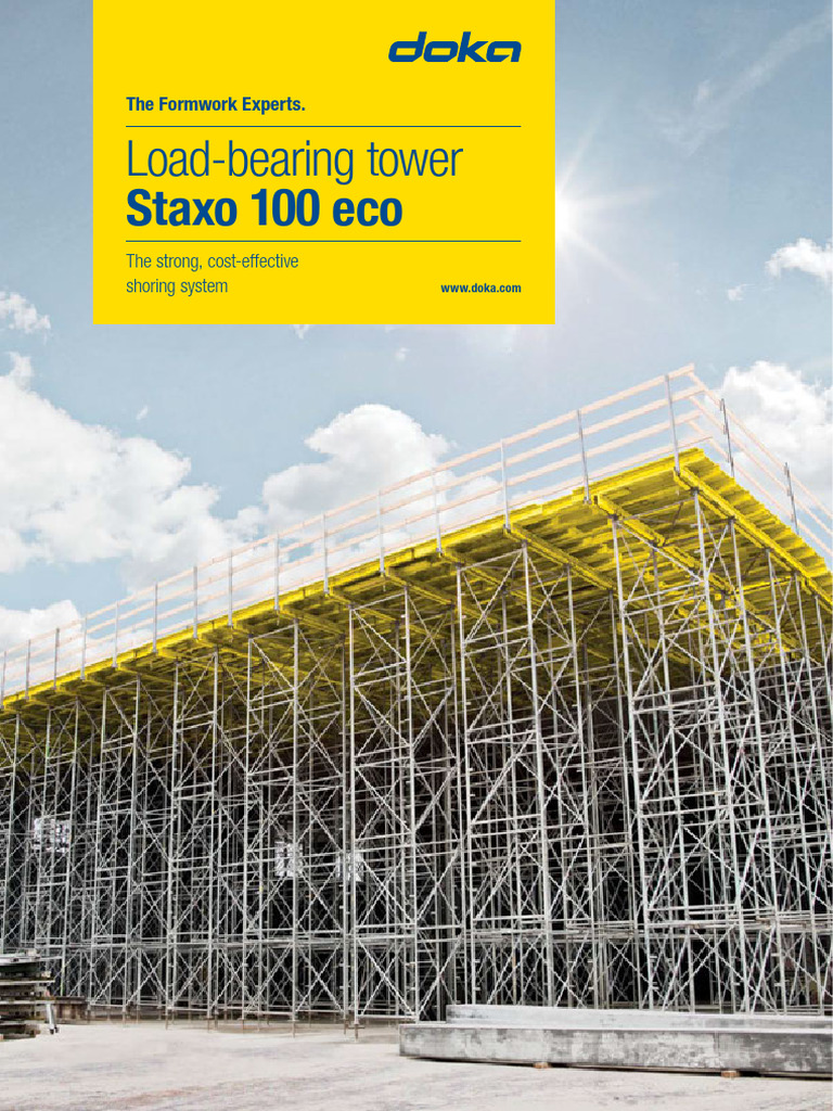 Doka Loadbearingtower Staxo100eco en | PDF | Scaffolding | Civil Engineering