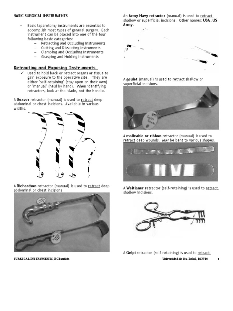 Surgical Instruments | PDF