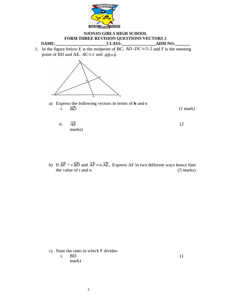 Vectors 2 | PDF