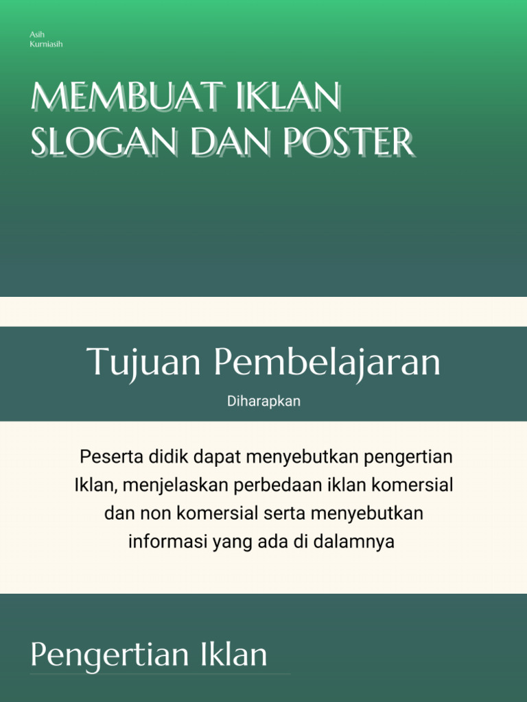 Iklan Slogan Dan Poster | PDF